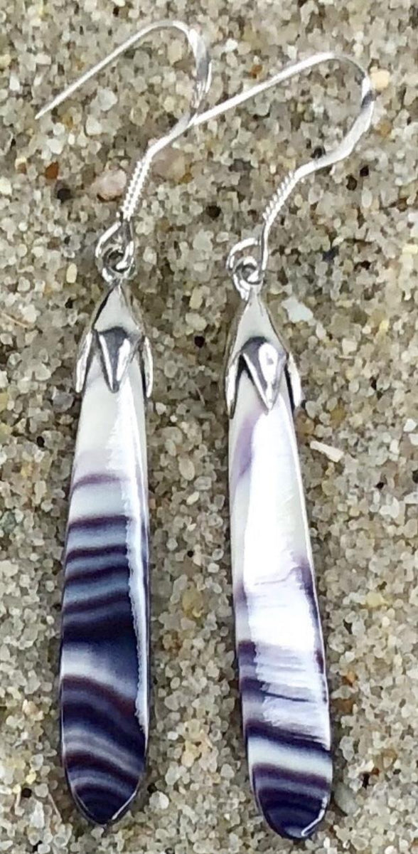 Long Wampum Earrings – Yankee Ingenuity
